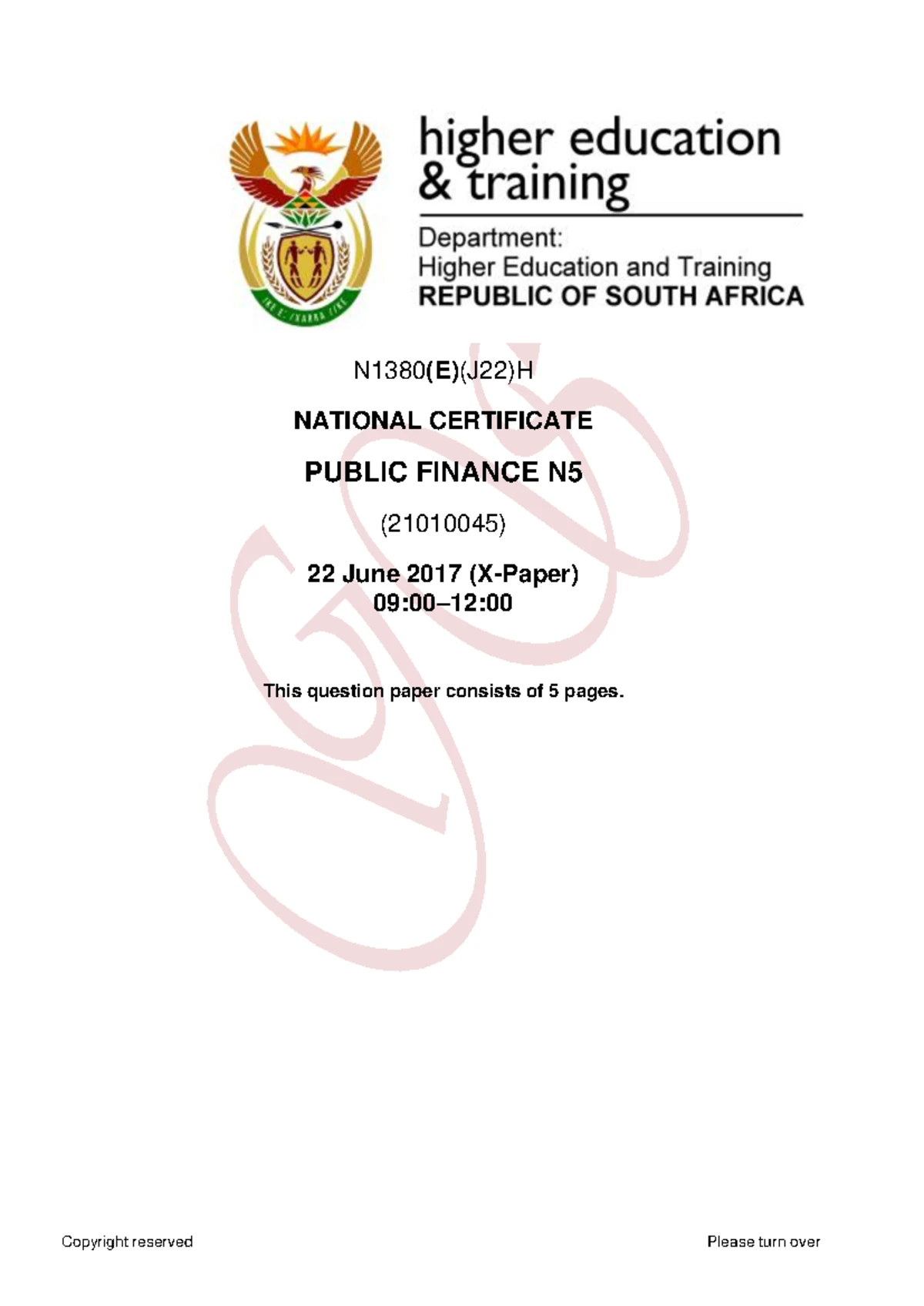 PA N5 Notes 1 - PUBLIC ADMINISTRATION N5 NOTES MODULE 1 POLICY AND ...