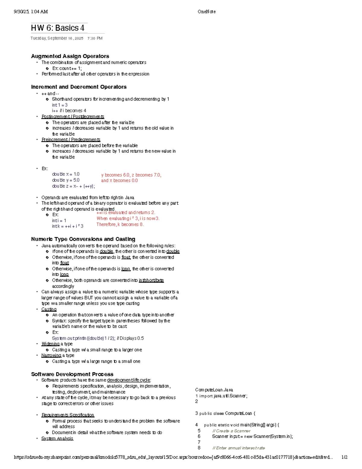 Java Programming Basics: HW 6 - Software Development Process - Studocu