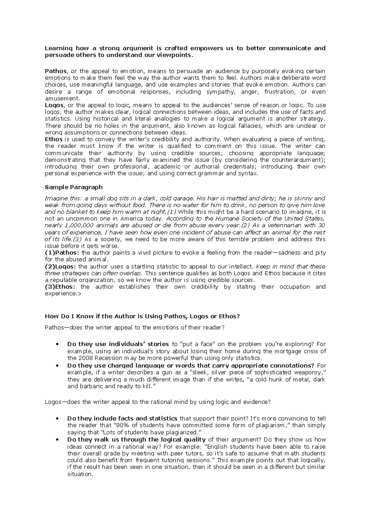 599092843 Understanding Pathos, Ethos, and Logos in Persuasive Writing ...