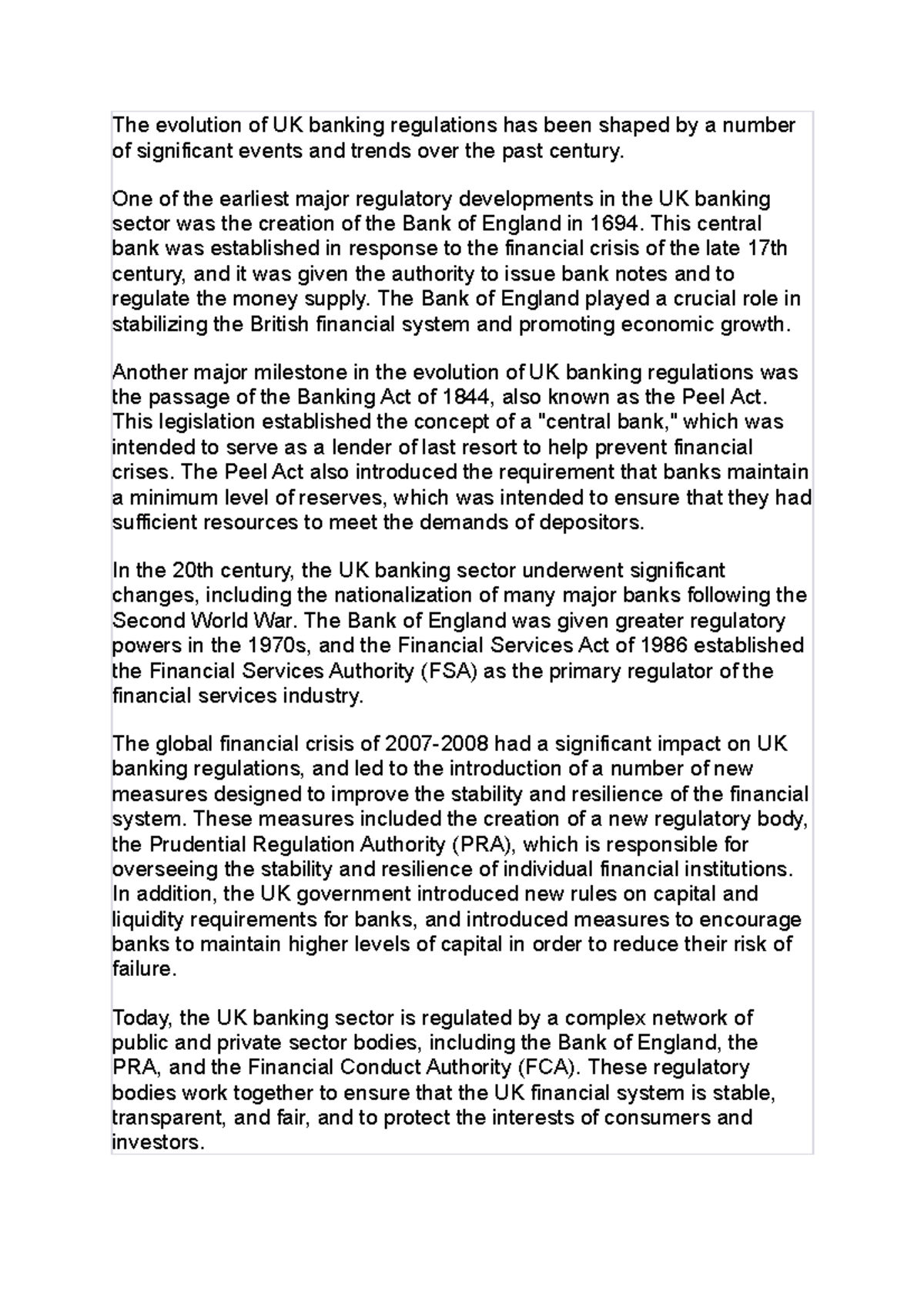 The Evolution of UK Banking Regulations: Key Milestones and Trends ...