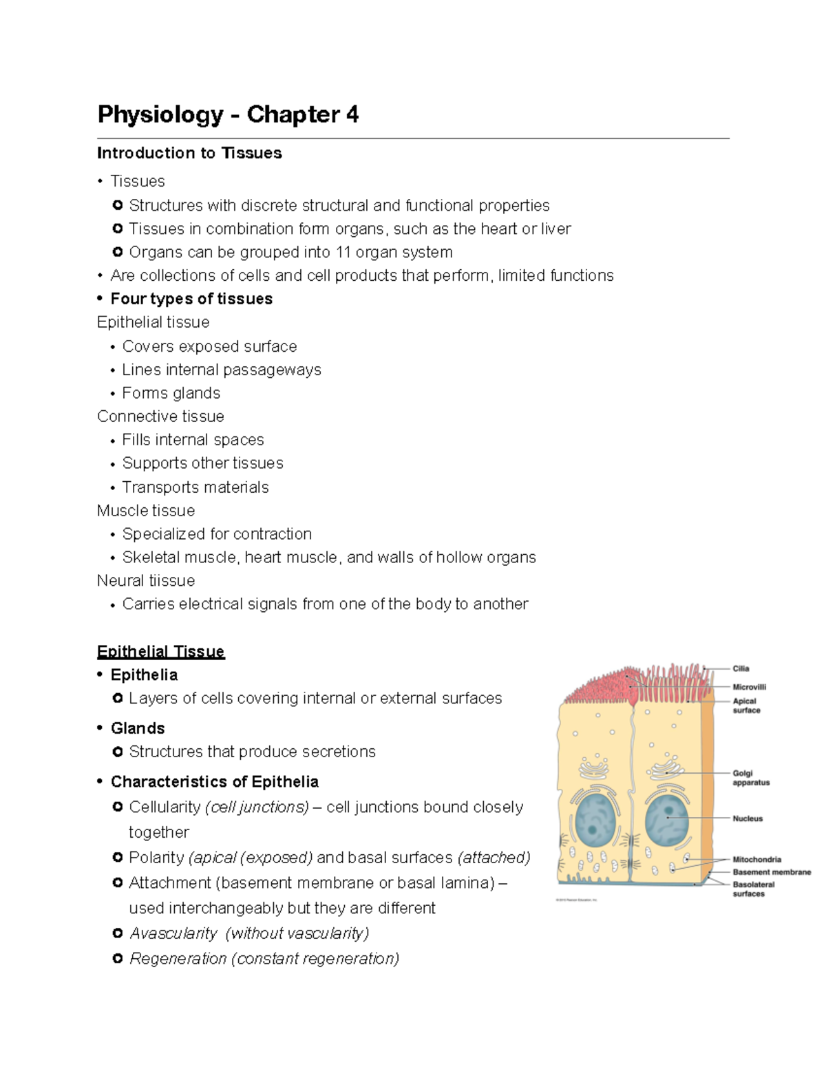 Chapter 4 - Physiology - Detailed notes with images - Physiology ...