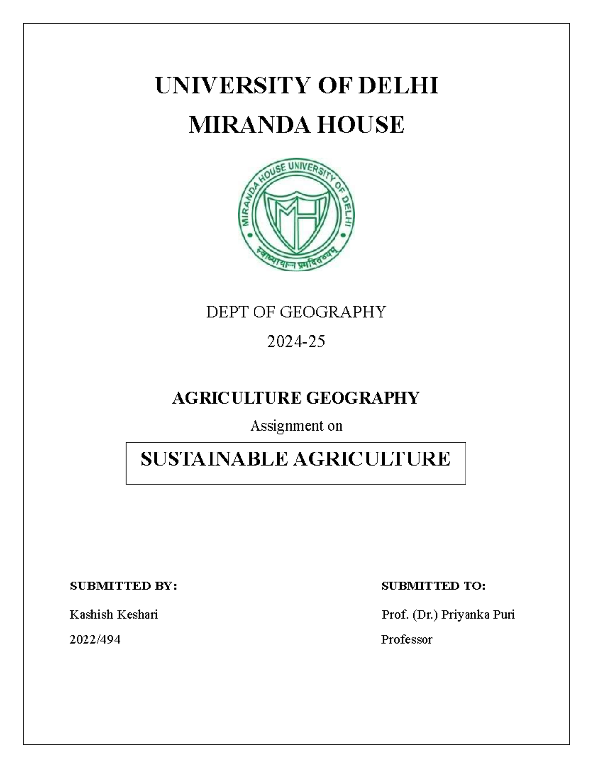 Sustainable Agriculture GEOG 2024: Key Concepts and Methods - Studocu