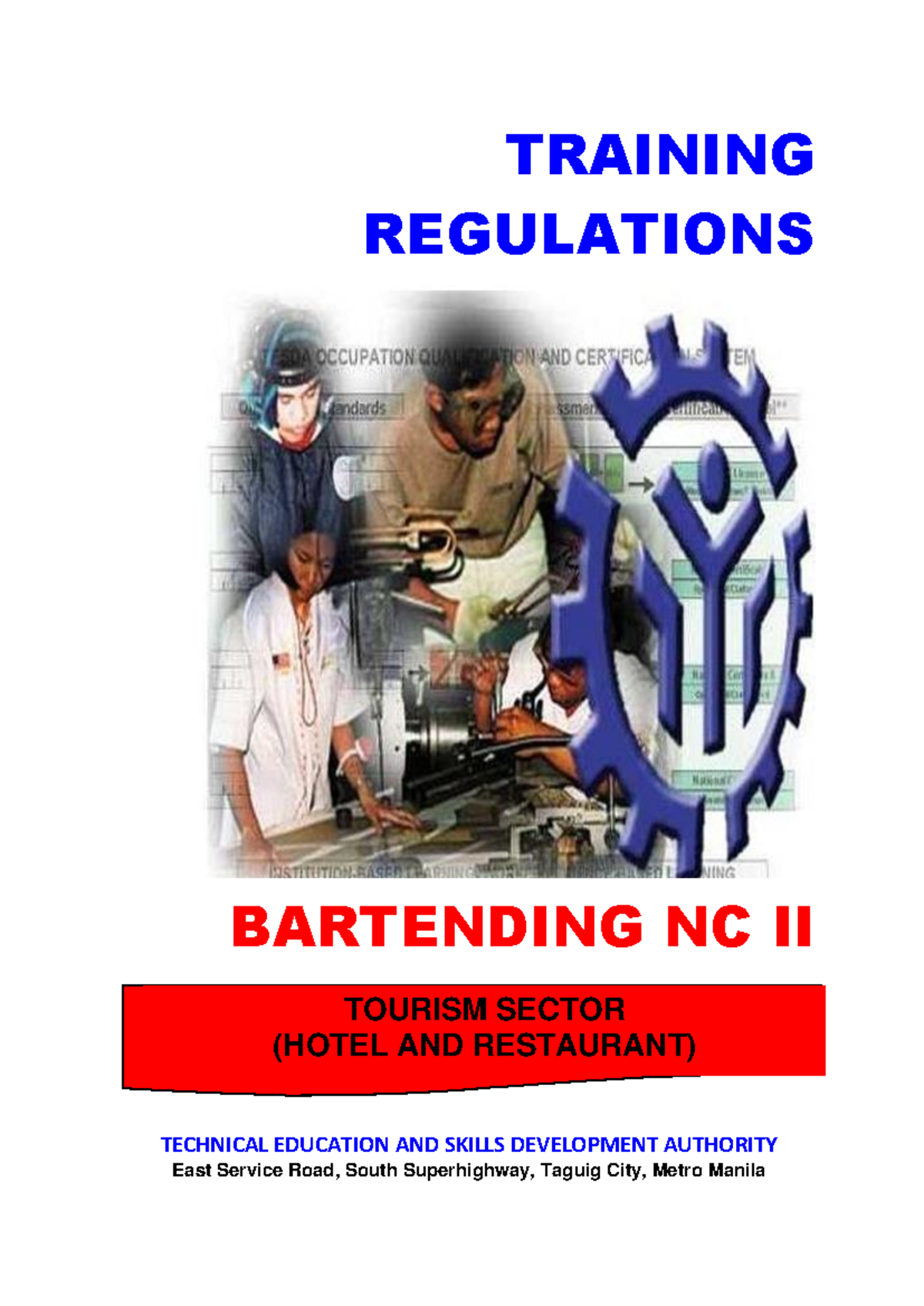 TR Bartending NC II Training Regulations for the Tourism Sector - Studocu