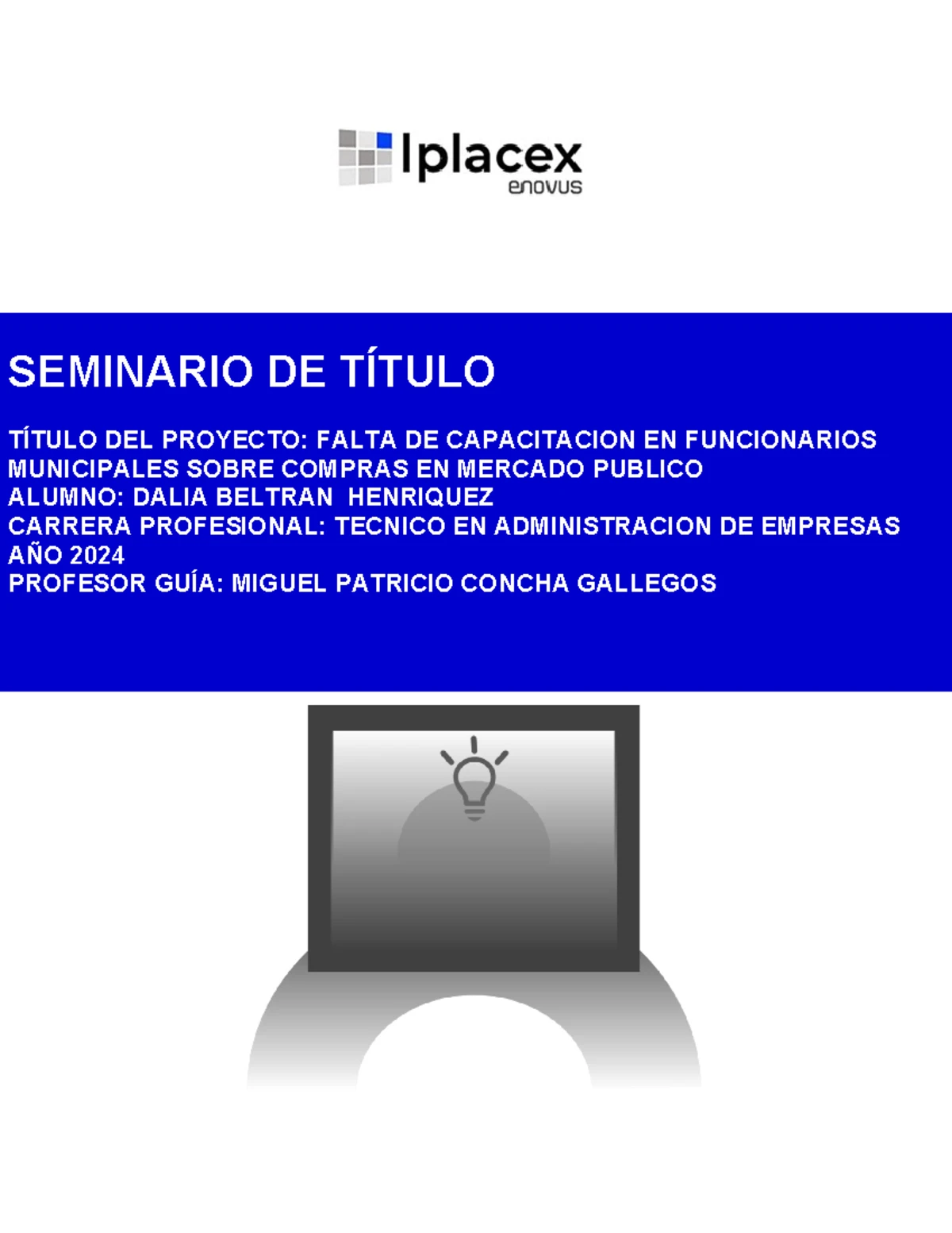 Instructivo Carreras Tecnicas - SEMINARIO DE TITULO INSTRUCTIVO ALUMNO Carreras Técnicas ...