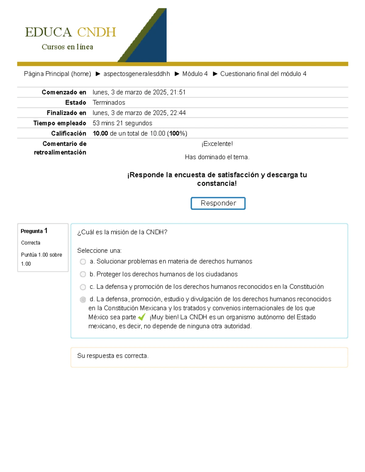 Cuestionario final del módulo 3 - Comenzado en jueves, 23 de marzo de 2023, 11: Estado ...
