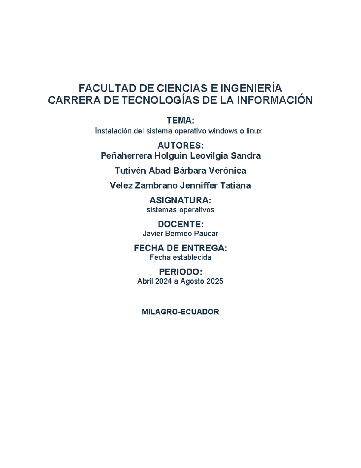 Sistemas Operativos: Instalación y Comparativa Windows vs Linux (SO101 ...
