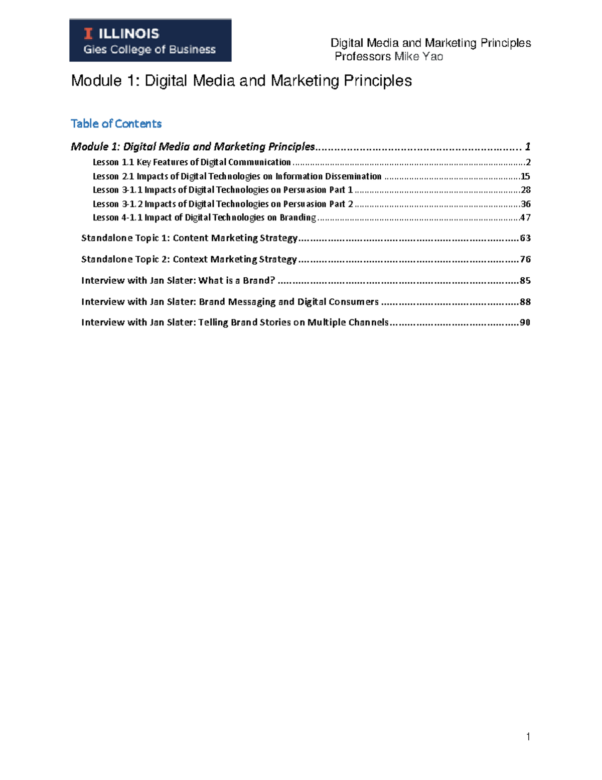 Digital Media & Marketing Principles: Insights from Module 2 - Studocu