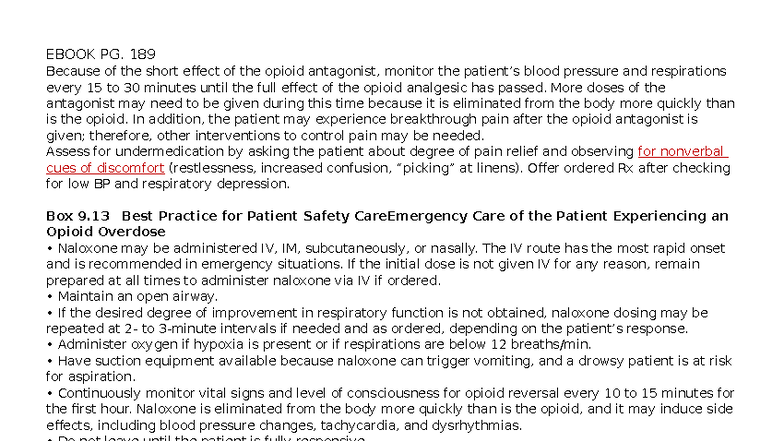 EBOOK BURN: Opioid Overdose Management & Pain Assessment Techniques ...