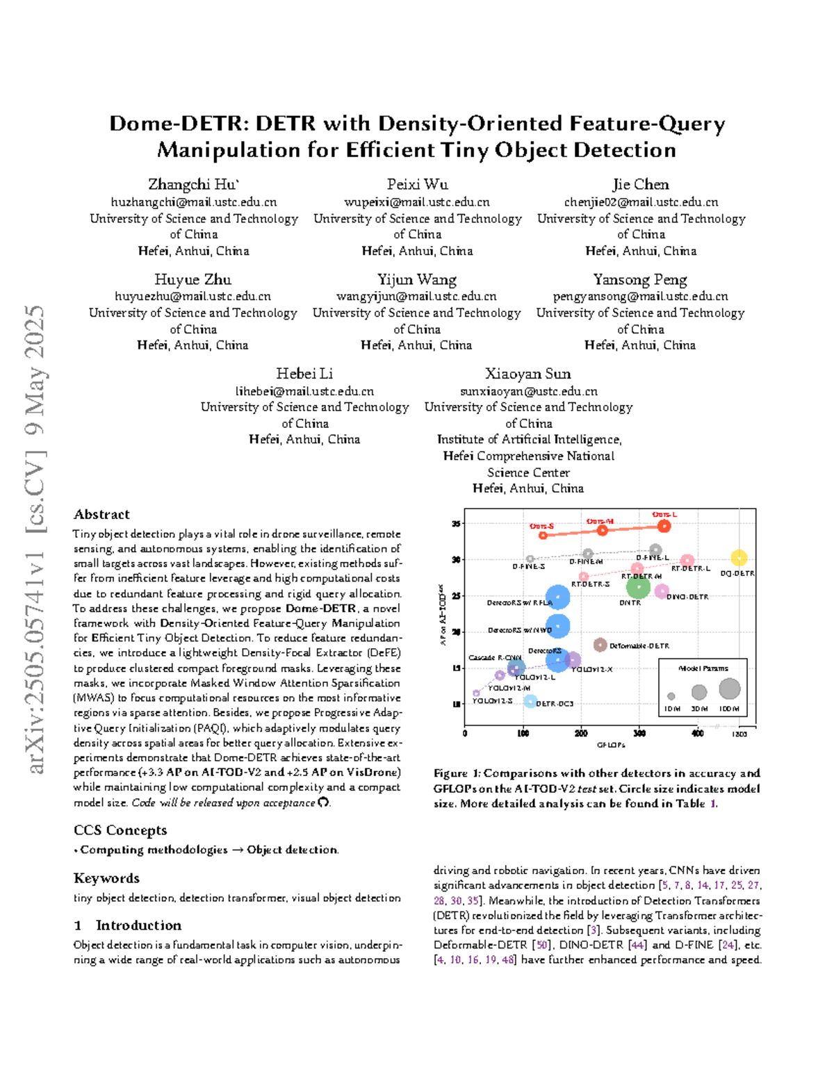 DETR with Manipulation for Efficient Tiny Object Detection - Studocu