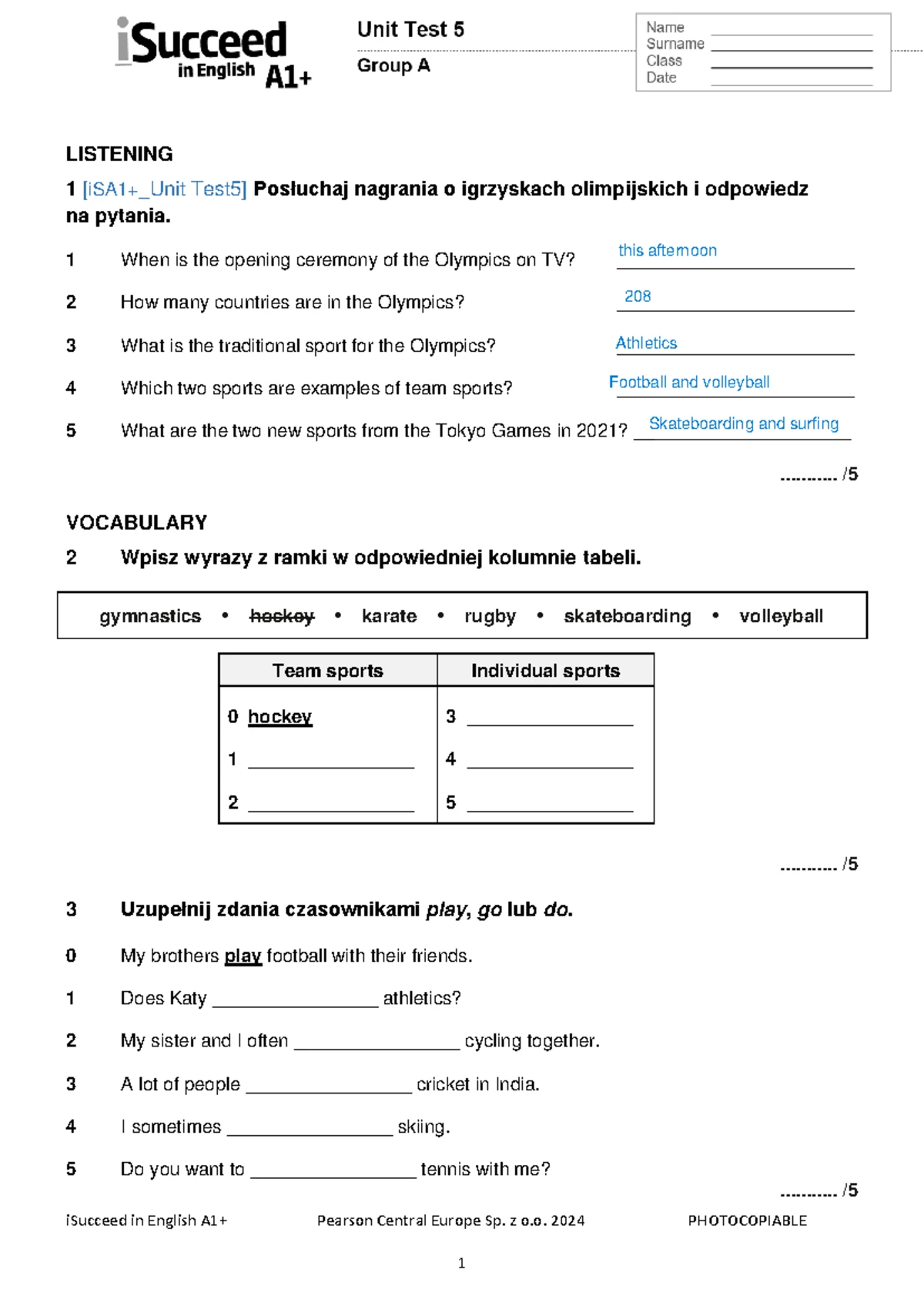 Flash 4 Diagnostic Test: Vocabulary and Comprehension Assessment - Studocu