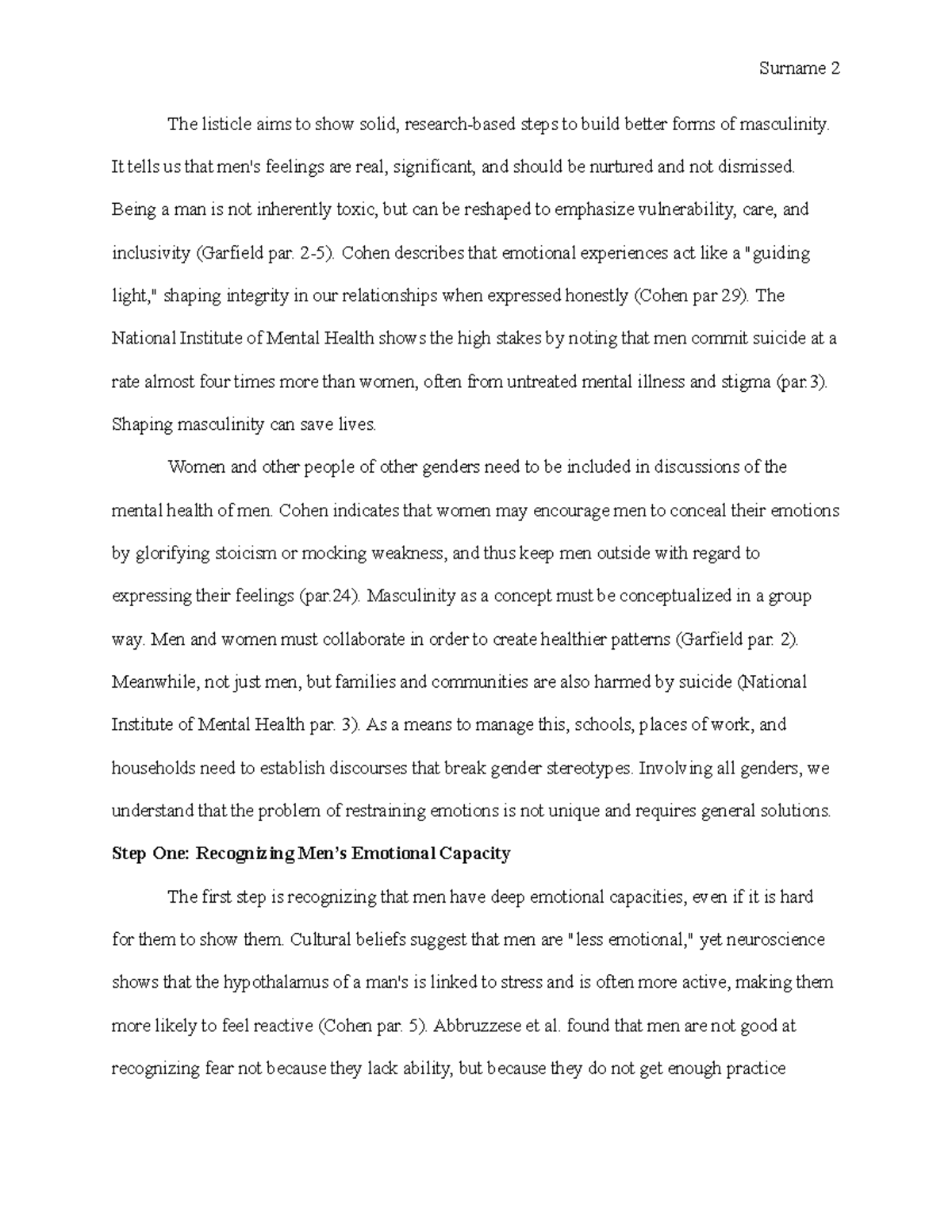 Building Healthier Masculinity: Steps to Nurture Men's Emotions (22-2 ...