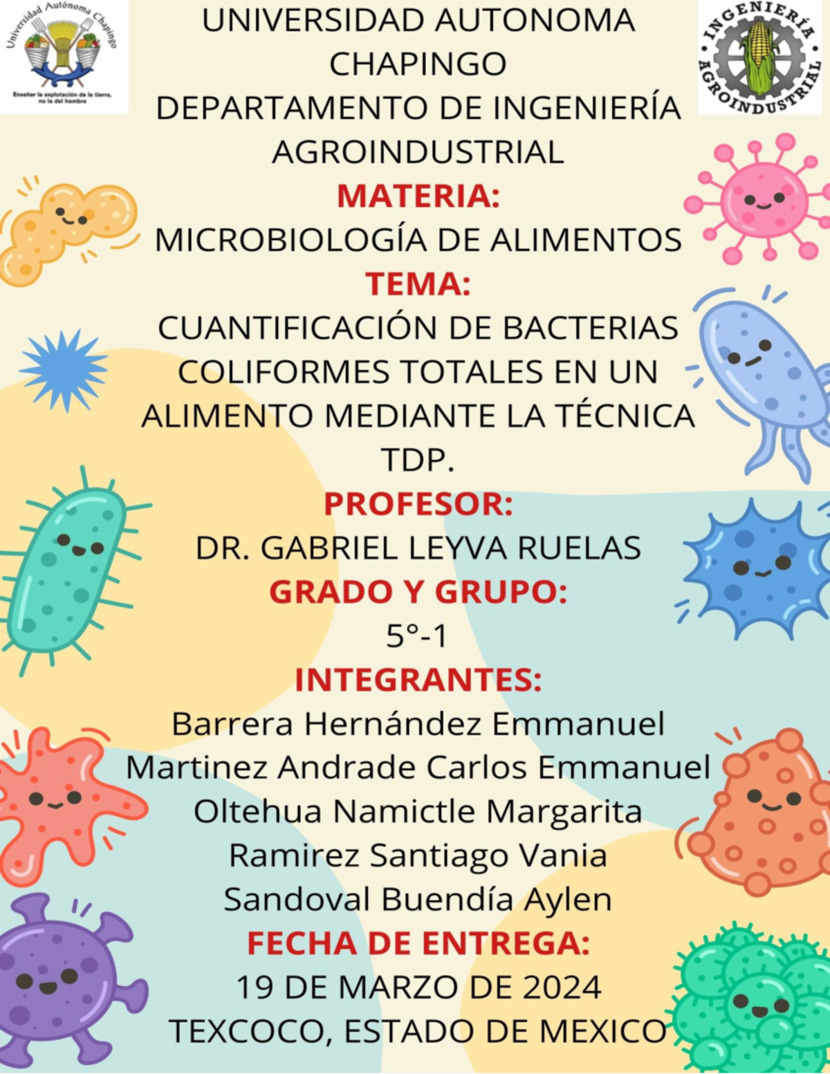 Práctica 2: Análisis de Coliformes Totales en Leche - Microbiología ...