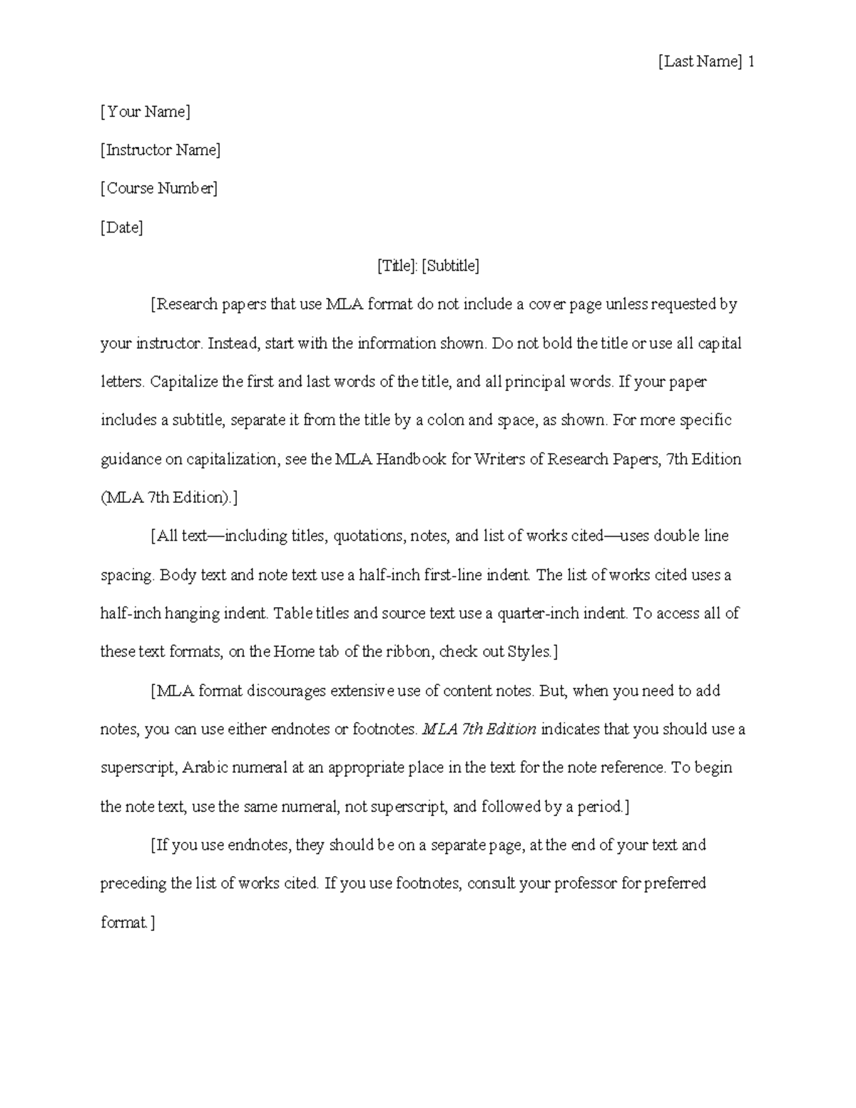 MLA Format Guidelines for Research Papers: MCQ Study Notes - Studocu