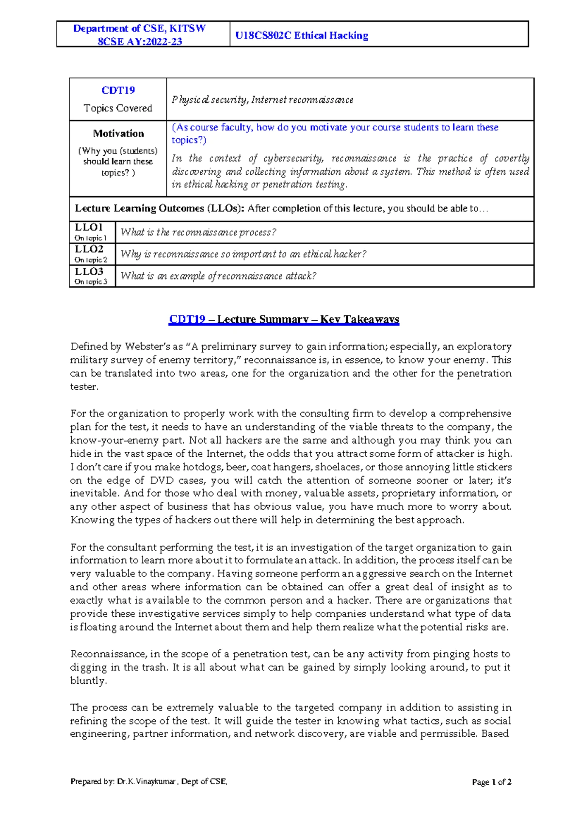 UNIT 3 - Knowledge Representation - SCSA1504 - BIG DATA ANALYTICS FOR AI UNIT 3 - KNOWLEDGE ...