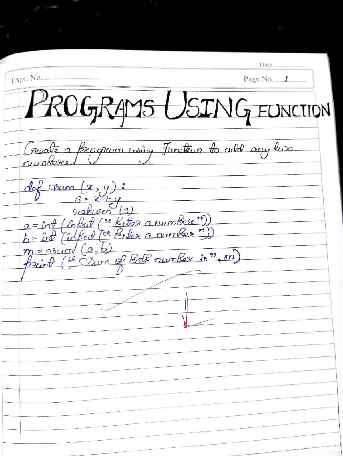Computer Practical Programs Using Functions and File Handling (CSE101 ...
