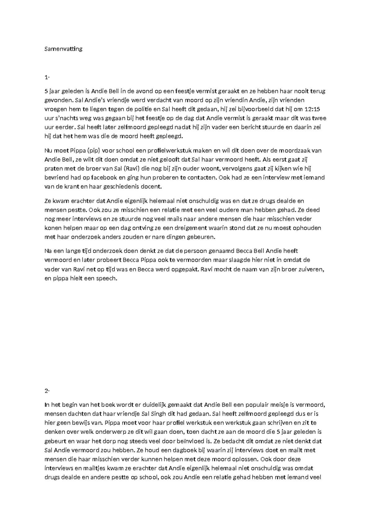 Boekverslag Pizzamaffia - Analyse en Persoonlijke Reflectie - Studeersnel