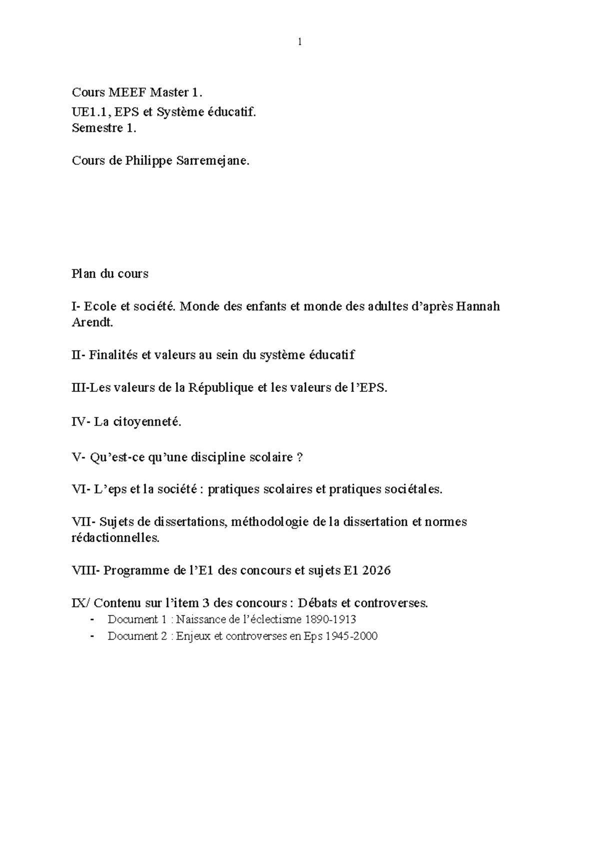 Éducation Physique et Sportive : Finalités et Défis de la Citoyenneté ...