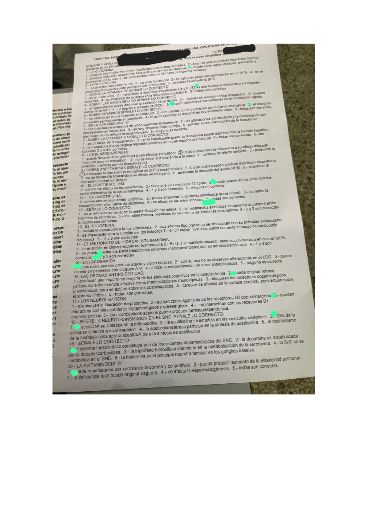 CARRERA: MED 1RA OPORTUNIDAD - Notas Finales sobre Farmacología y ...