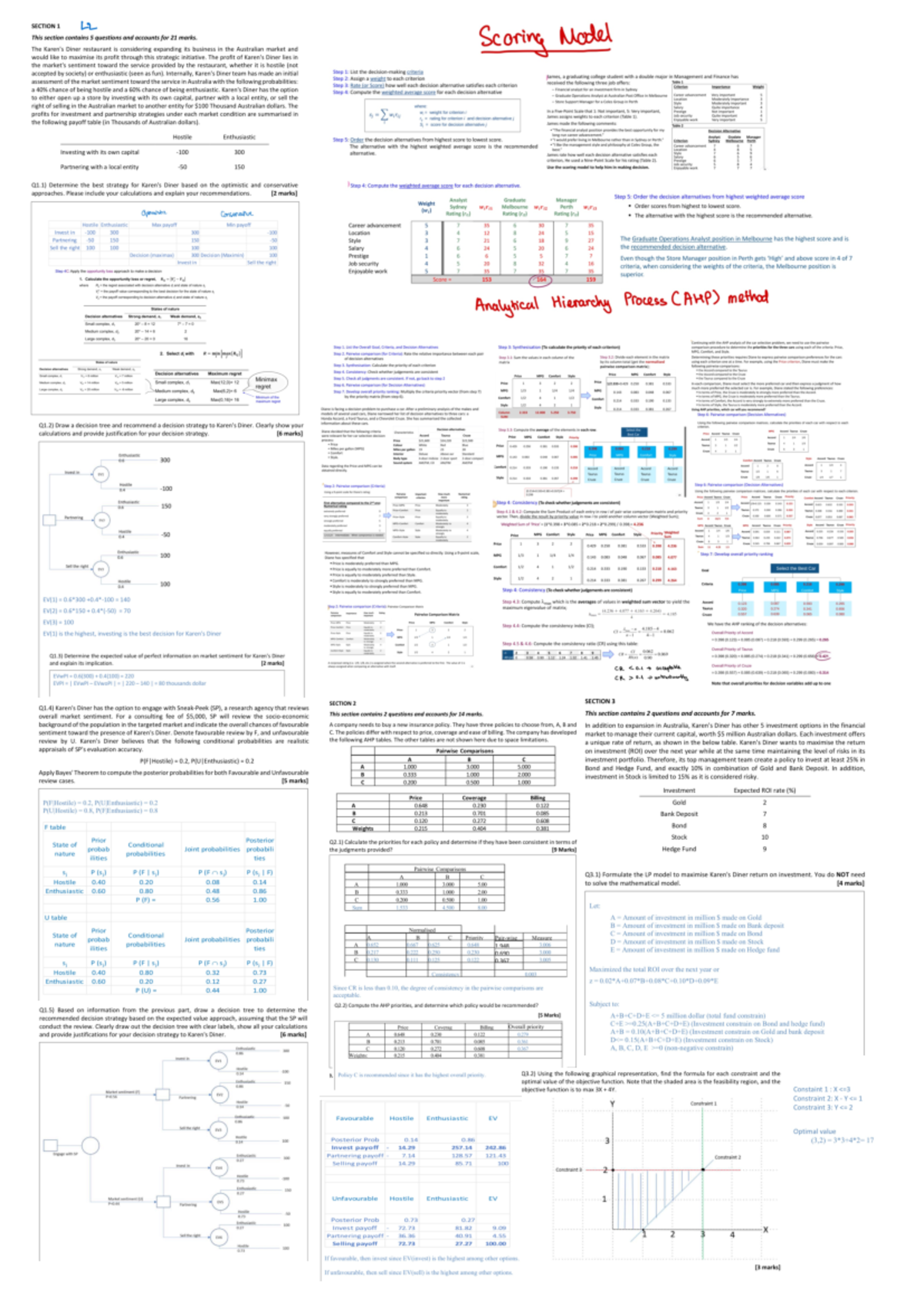 BDA - Cheat Sheet - SECTION L2 This section contains 5 questions and ...