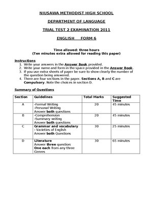 Y12 English QP - Past YEAR papers - MINISTRY OF EDUCATION, HERITAGE ...
