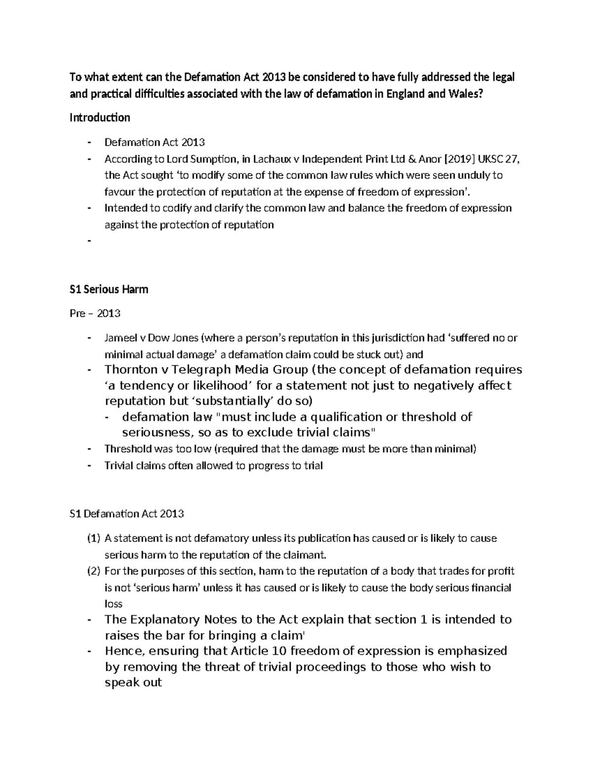 Defamation Act 2013: Addressing Legal Challenges in England & Wales ...