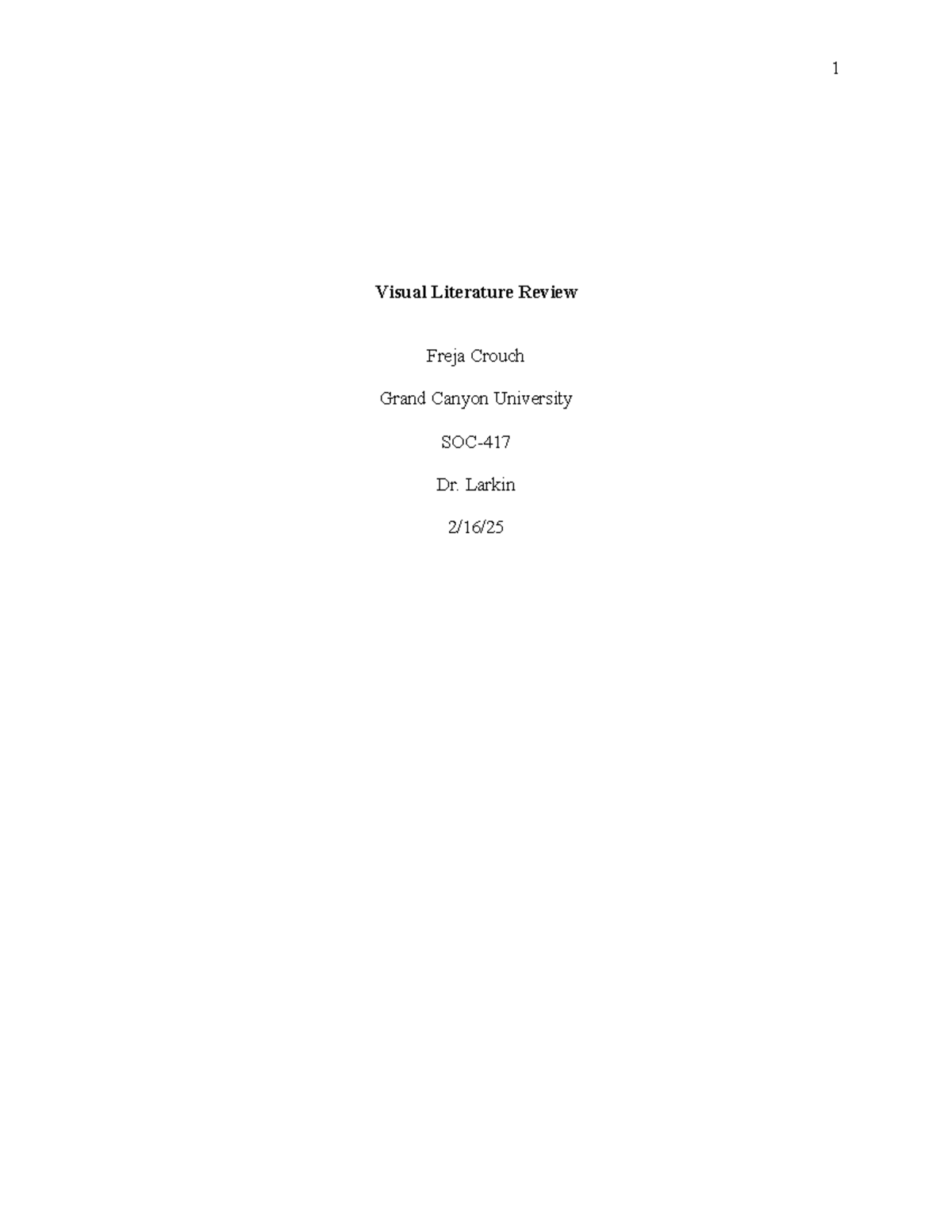 Visual Lit Review - Visual Literature Review Freja Crouch Grand Canyon ...
