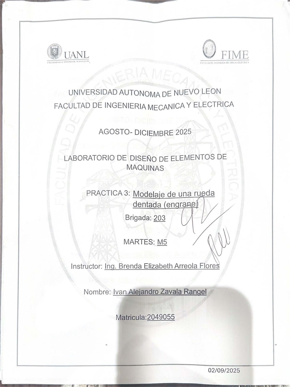 UANL FIME Práctica 3: Modelaje de Engranes en SolidWorks - Studocu