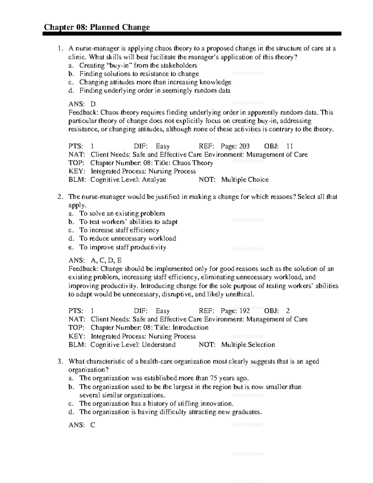 9 - marquis and huston chapter practice questions - Chapter 09: Time ...