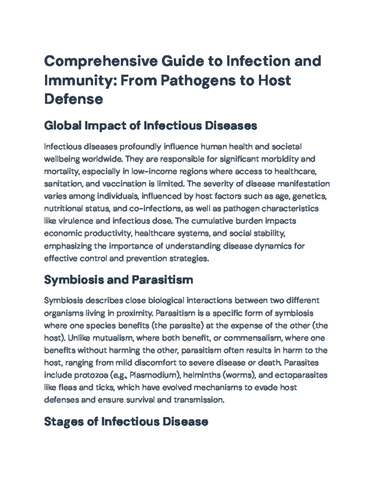 Comprehensive Guide to Infection & Immunity: Pathogens and Host Defense ...