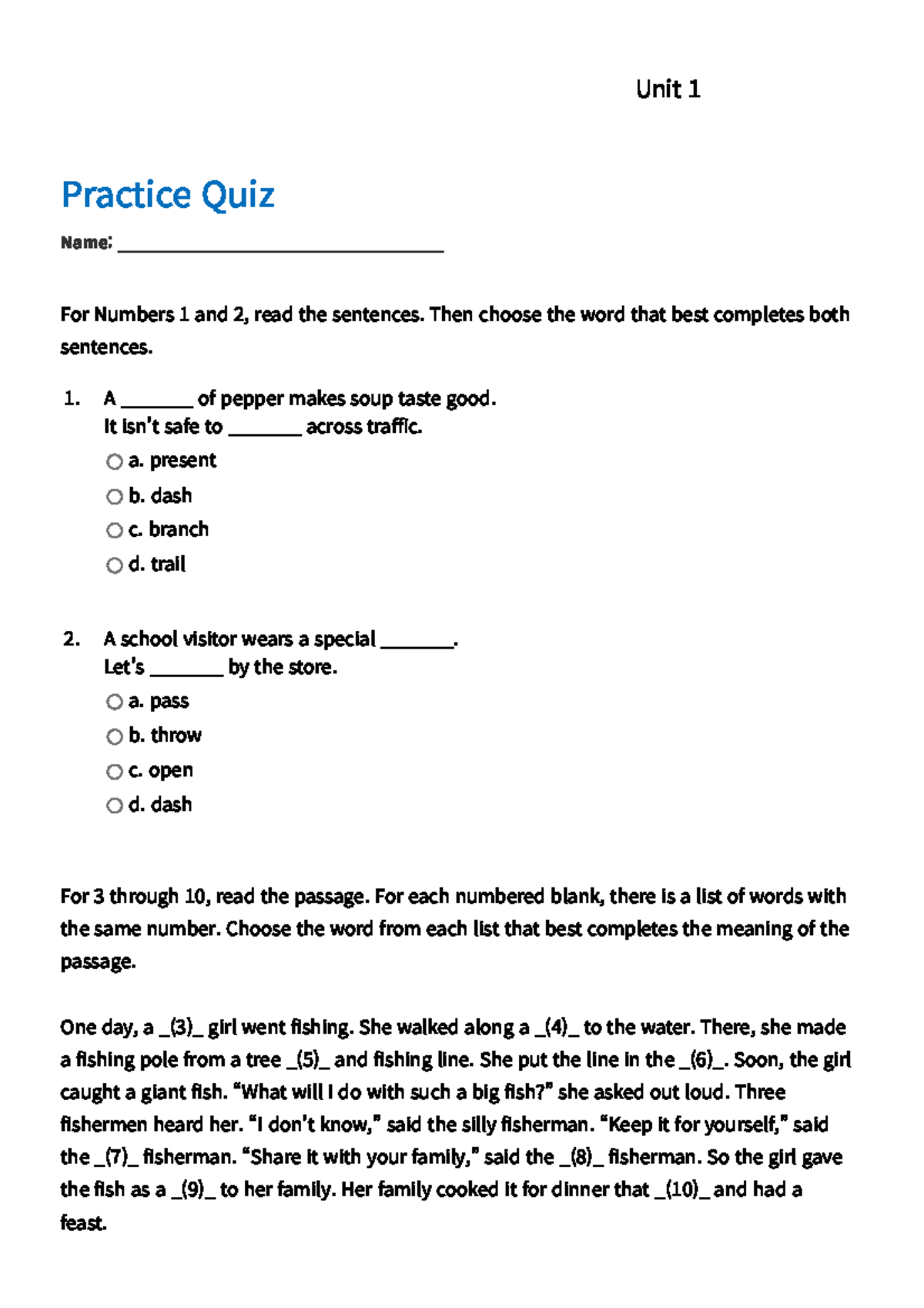 Vocabulary Workshop Purple Review Units 1-14 Practice Quiz - Studocu