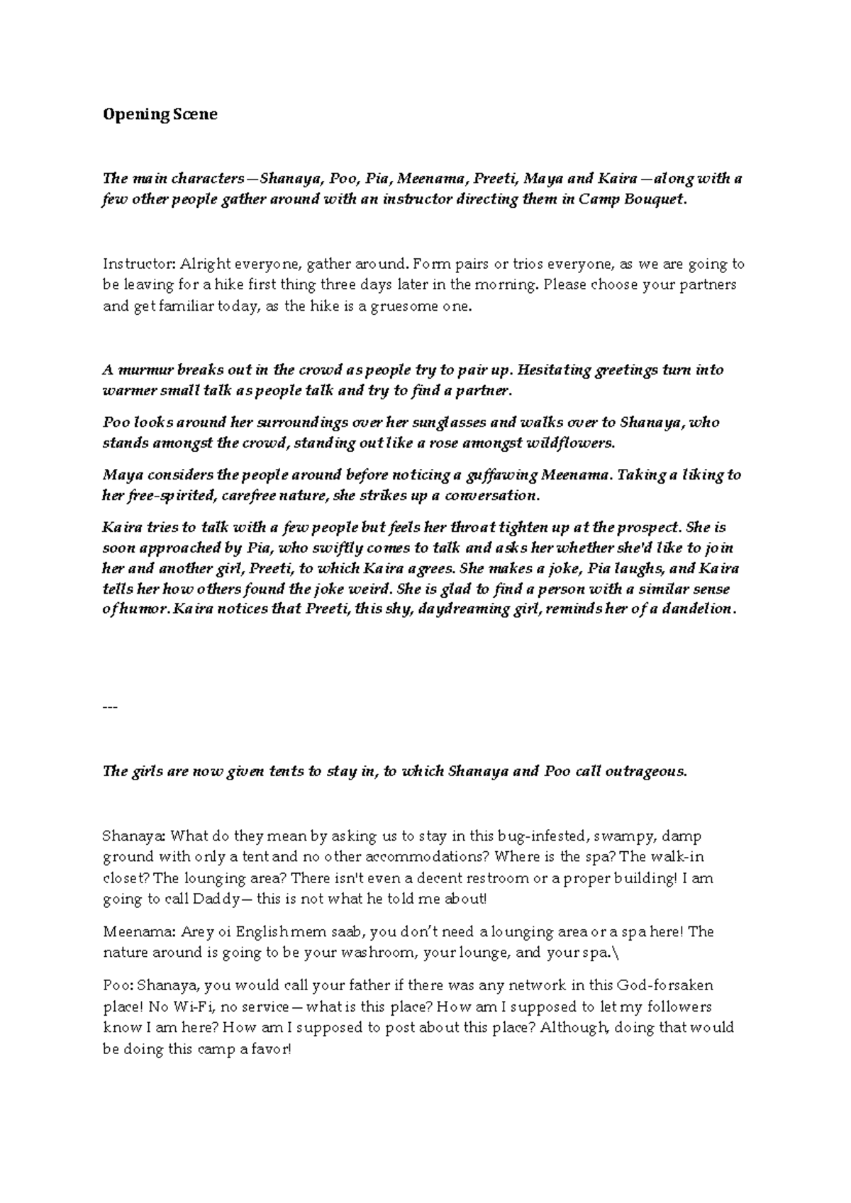 Farewell skit 2025 - drama skit sample - Opening Scene The main ...