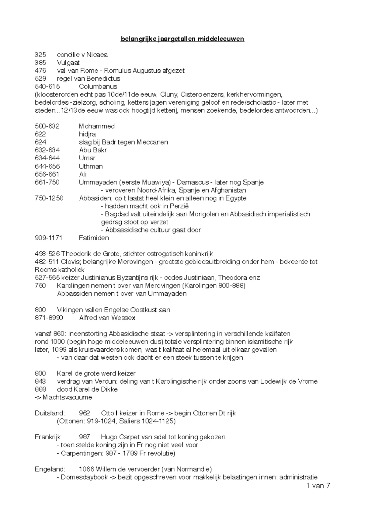 Middeleeuwen - De middeleeuwen (ca. 500 tot ca. 1500) vormen in de ...