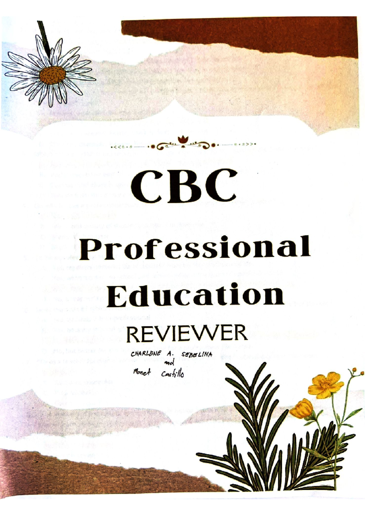 CBC 2 1 150 - Inclusive Education and Professional Teaching Practices ...