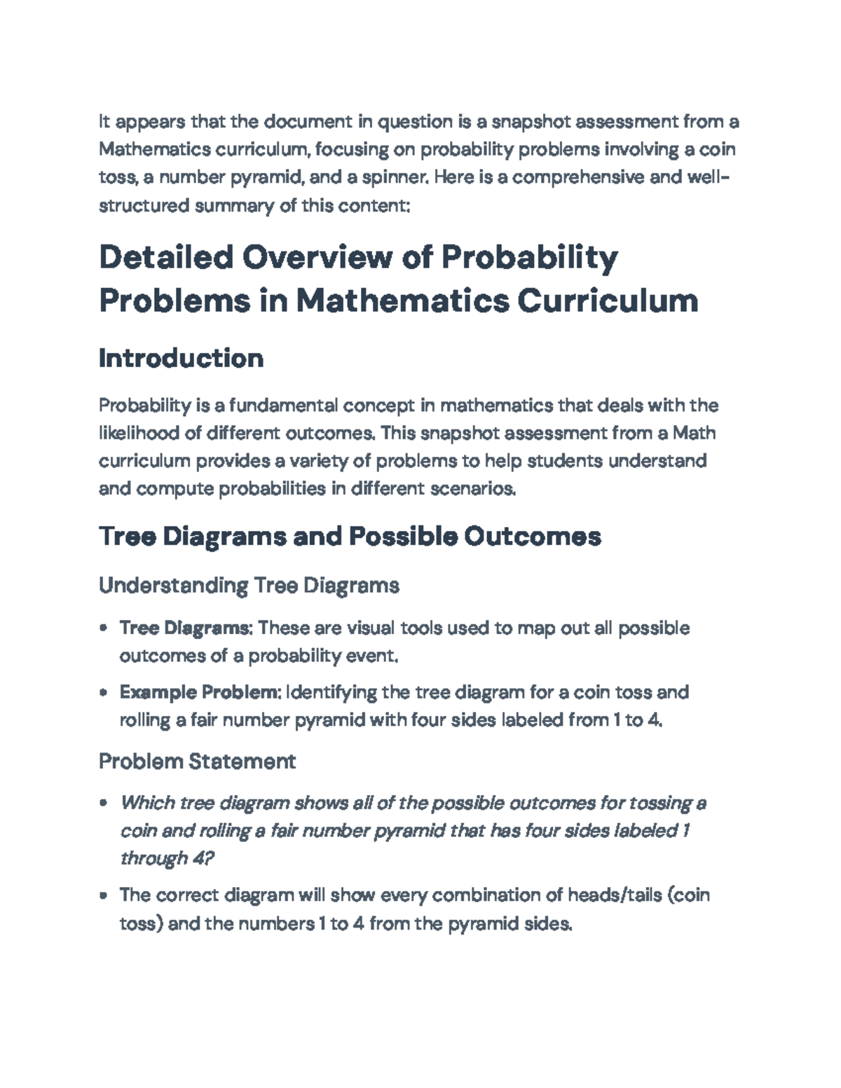 Mathematics 101: Snapshot Assessment on Probability Concepts - It ...