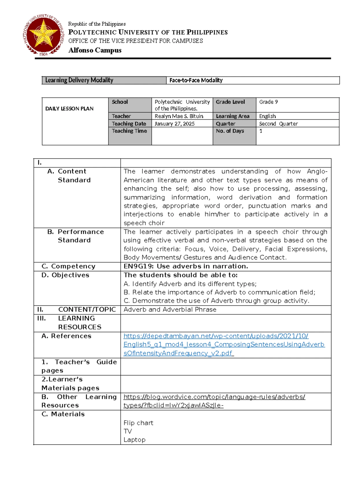 Mga Terminolohiya - It contains jargon words explained in the language ...