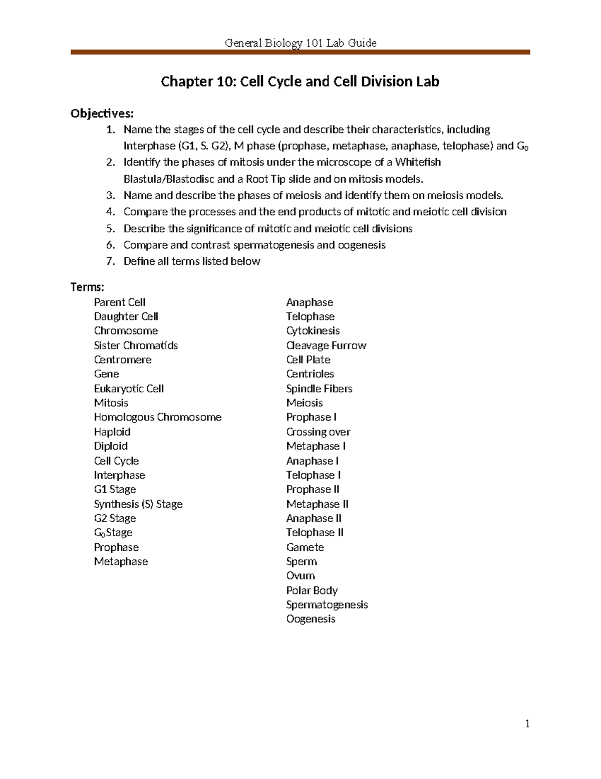 Biology 101 Lab: Exploring Cell Cycle, Mitosis & Meiosis Processes ...