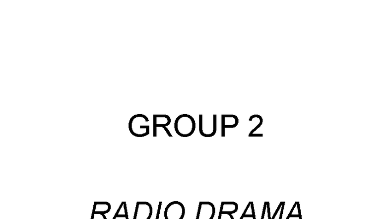 GROUP 2 RADIO DRAMA SCRIPT: KASAL KO, IKAW ANG - Studocu