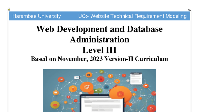 EIS WDDBA3 M01 1123: Website Technical Requirement Modeling LO 2 - Studocu