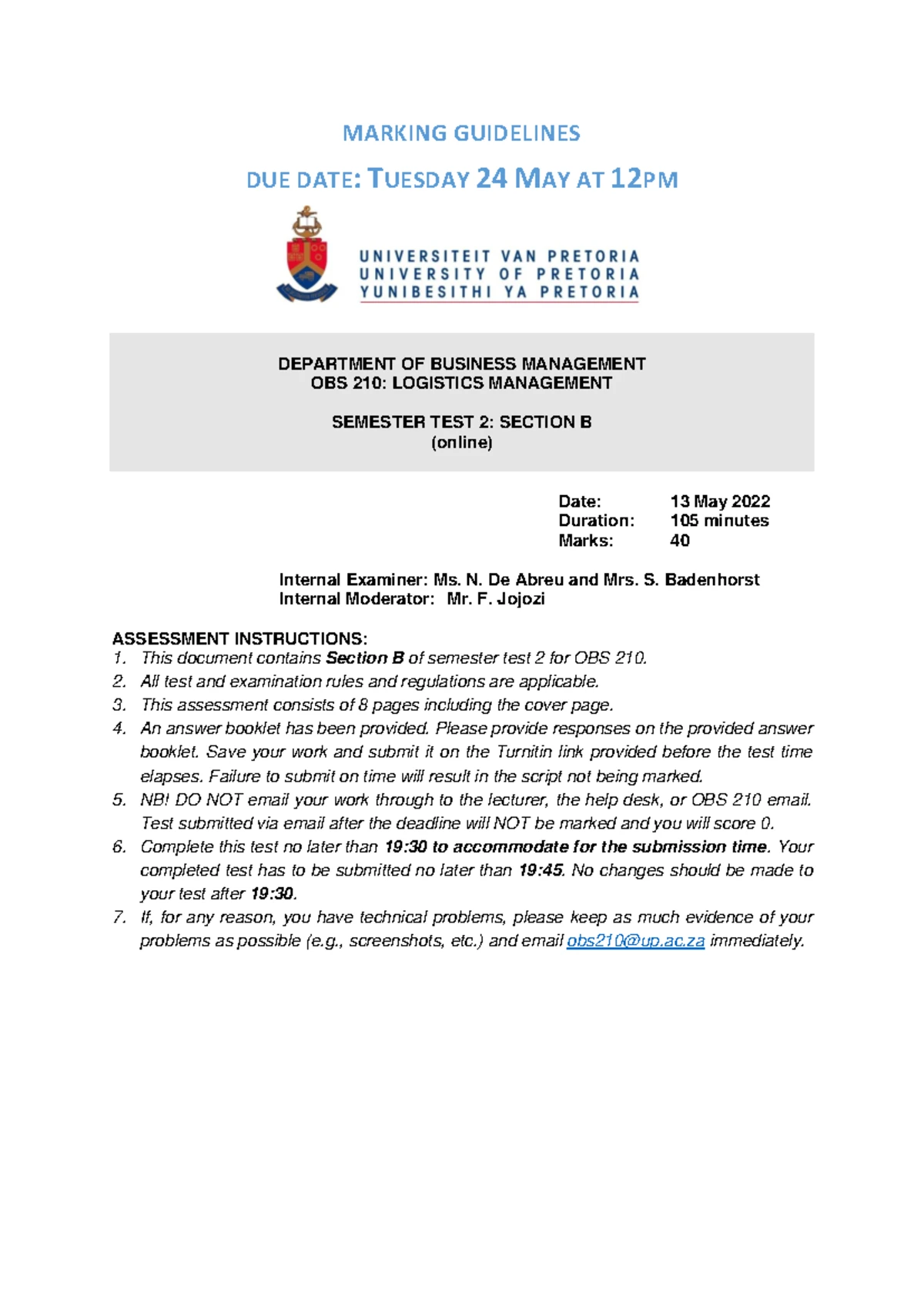 2024 BSTD Grade 12 Presentation QP - Business Studies/Presentation 1 ...