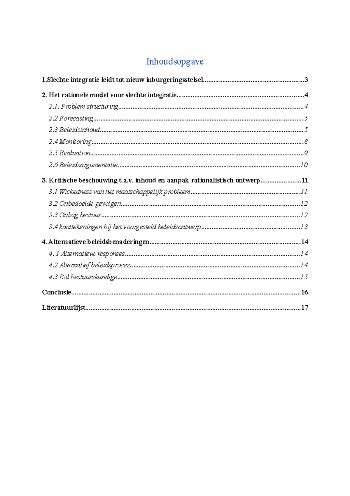 Beleid & Management (Beleid & Management) - Bad Integration and ...