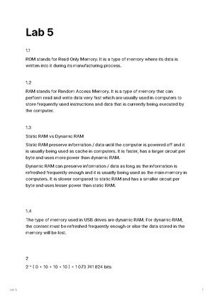 COS10004 Computer Systems Assignment 1 - Computers are different because these are machines that ...