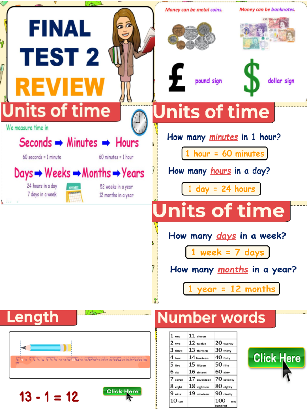 Final Exam 20 Review: Money, Time, Shapes & Animal Habitats - Studocu