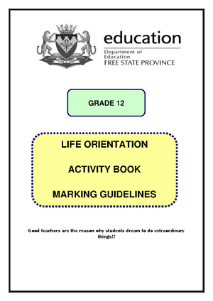 Gr 12 Activity book 2022 - SELF-BELIEF AND HARD WORK WILL ALWAYS EARN ...