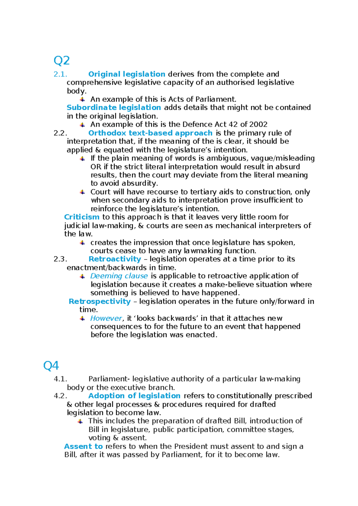 2023 Law Course Past Exam Paper - Legislative Interpretation ...
