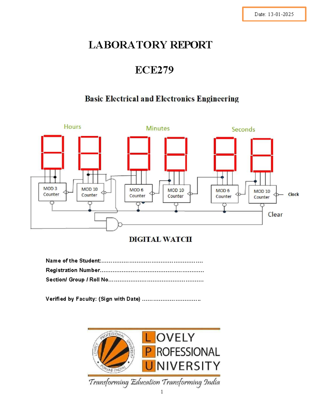Laboratory Report: ECE279 - Electronics Expedition and KVL Analysis - Studocu