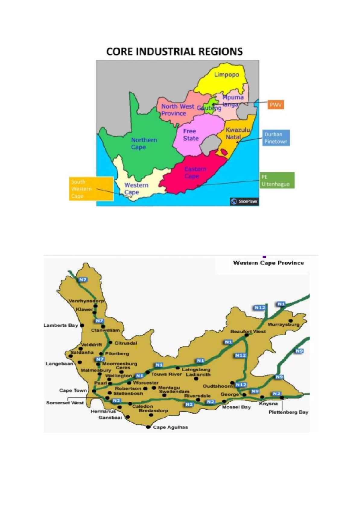 Industrial Regions in South Africa: Insights on PWV and Gauteng - Studocu