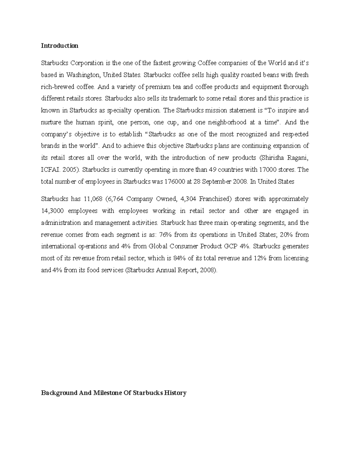 Starbucks Case Study: Growth, Strategy, and Market Dynamics - Studocu