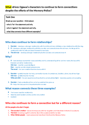 50 Essential Quotes from 'The Memory Police' (Art of Smart) - Studocu