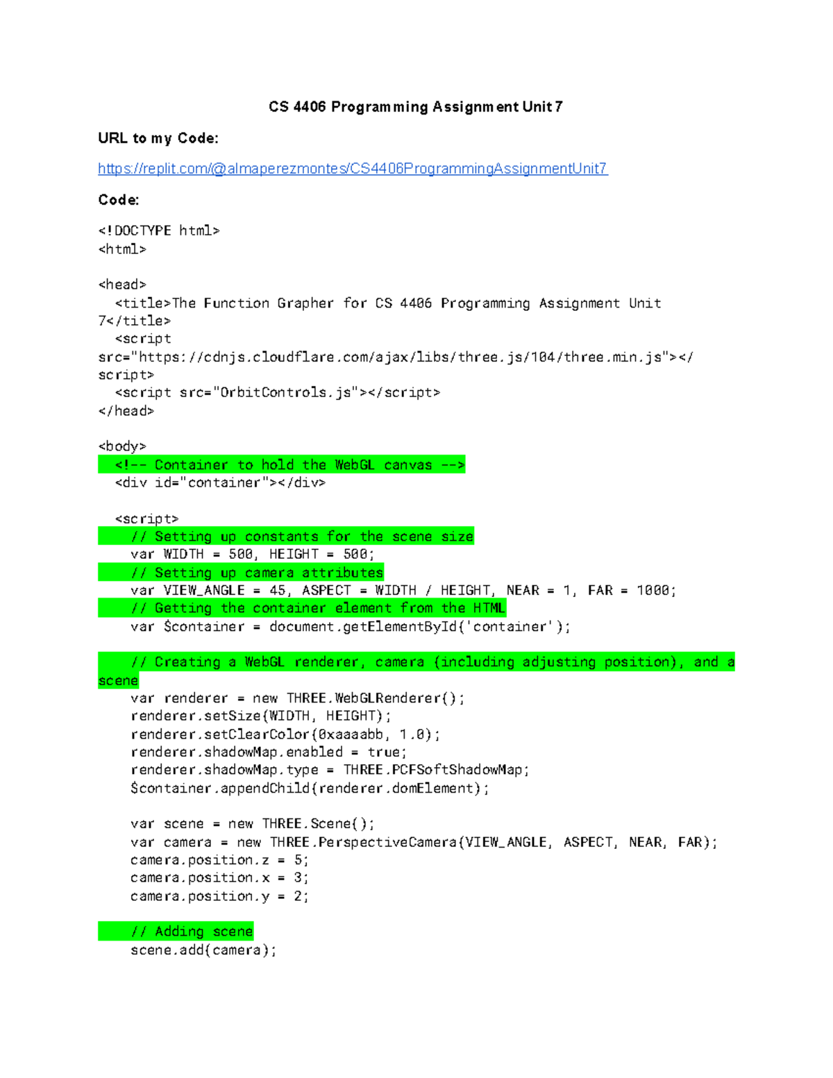CS 4406 Week Unit 7 - Do your home work do not copy and paste - CS 4406 ...