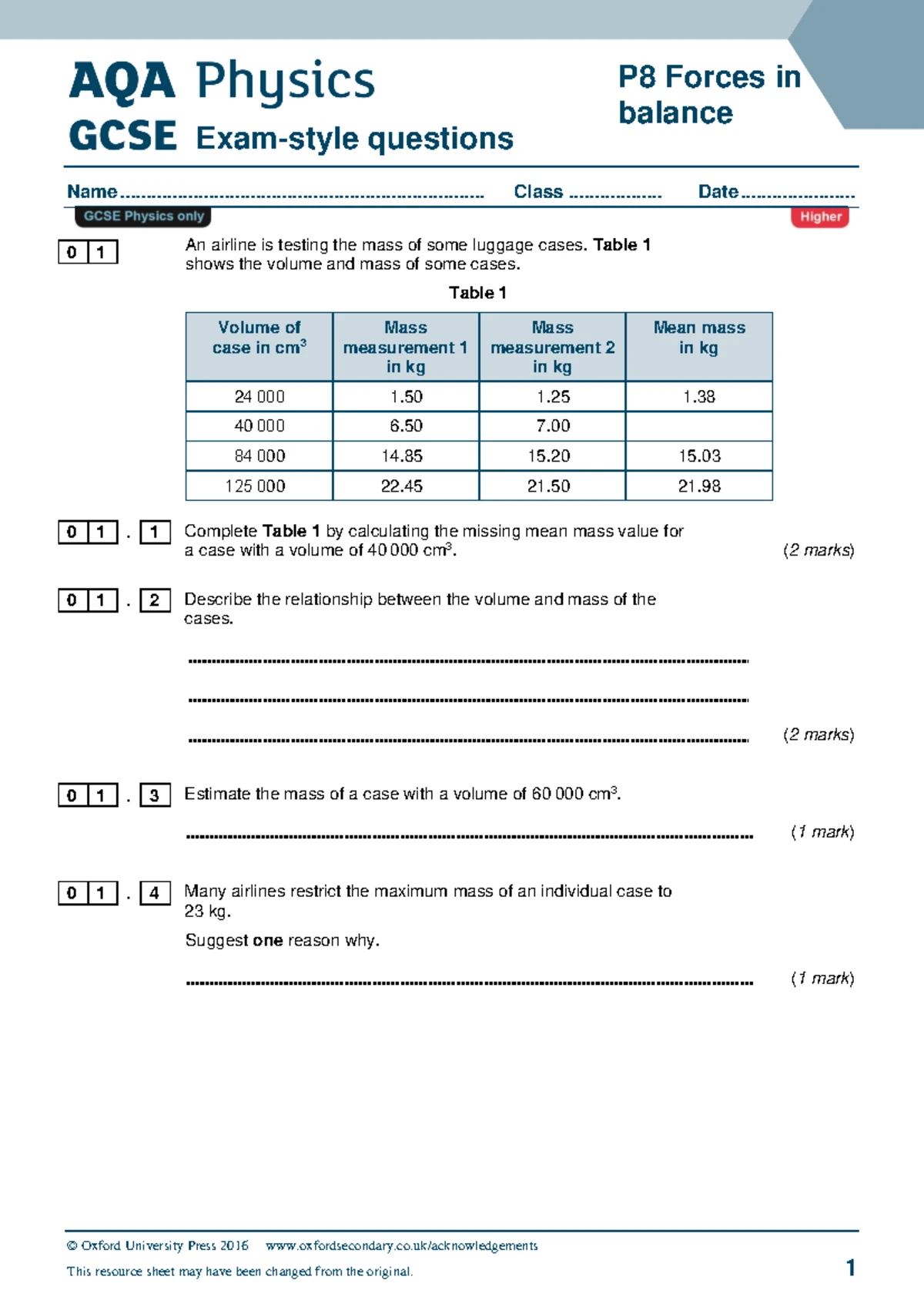 GCSE AQA Physics Paper 2H Predicted Questions & Grade Boundaries 2025 ...